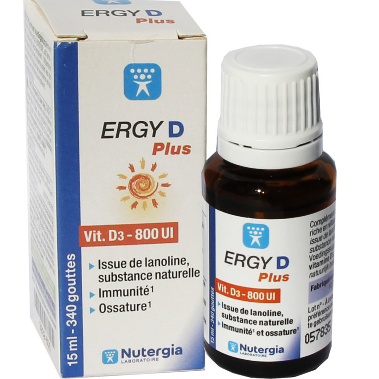 NUTERGIA ERGY D PLUS VIT D3 -800UI 15 ML