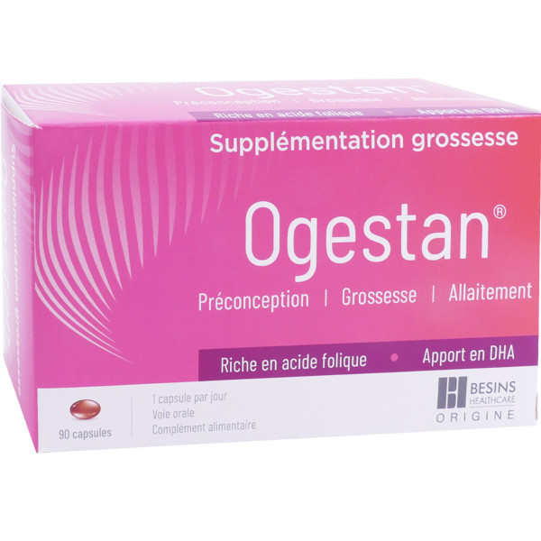 OGESTAN SUPPLEMENTATION GROSSESSE 90 CAPSULES - Bébé ...