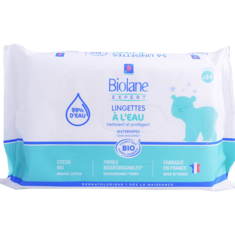BIOLANE EXPERT LINGETTES A L'EAU BIO X54 LINGETTES