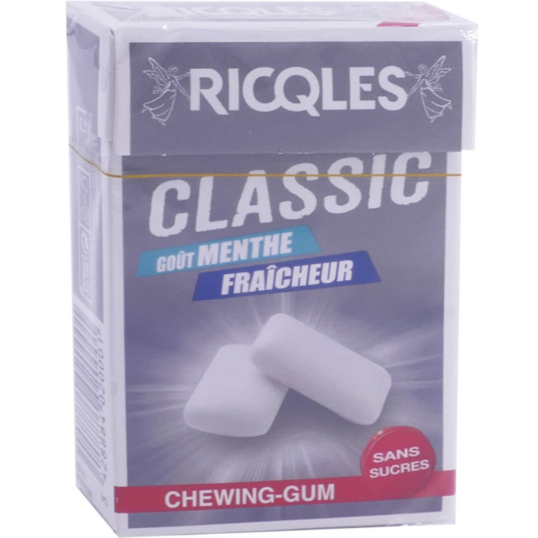 RICQLES CLASSIC CHWING GUM SANS SUCRES 28.1G