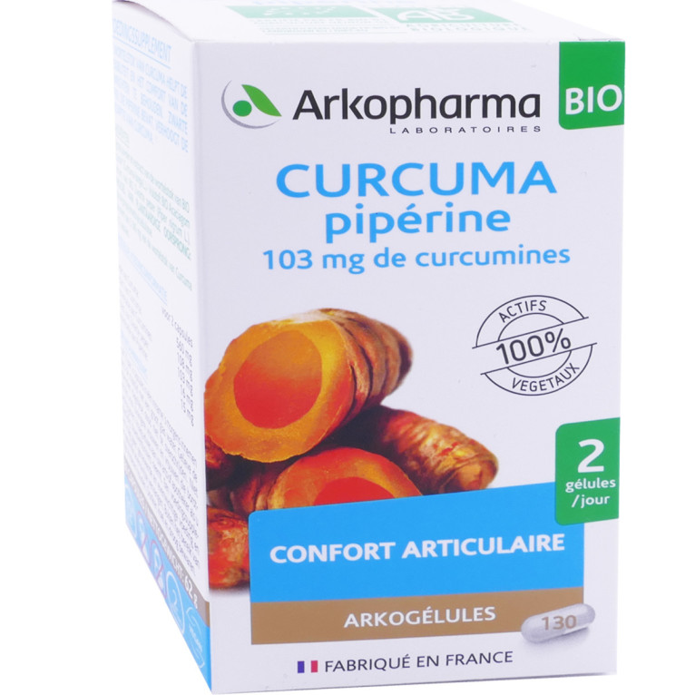 ARKOPHARMA CURCUMA PIPÉRINE 130 ARKOGELULES ARTICULATIONS