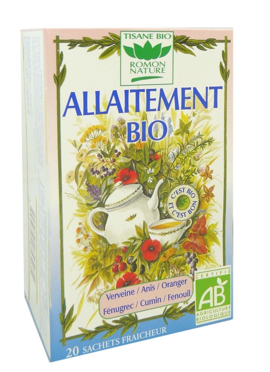 ROMON NATURE TISANE BIO ALLAITEMENT 20 SACHETS
