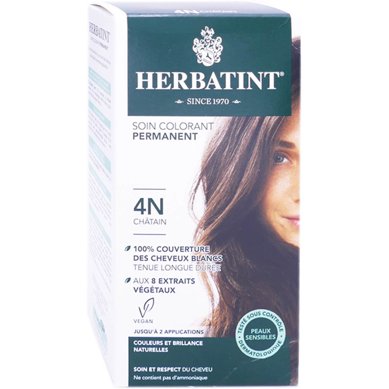 HERBATINT SOIN COLORANT CHATAIN 4N 150ML