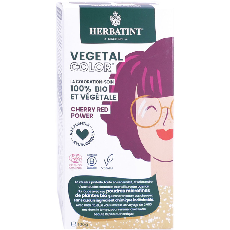 HERBATINT VEGETAL COLOR BIO CHERRY RED POWER 100G