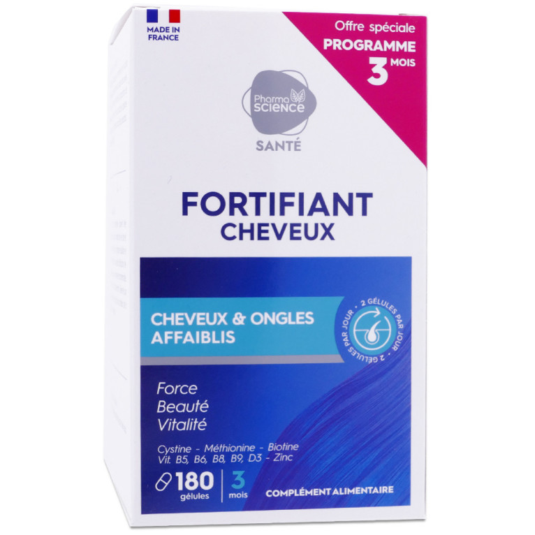 PHARMASCIENCE FORTIFIANT CHEVEUX 180 GELULES