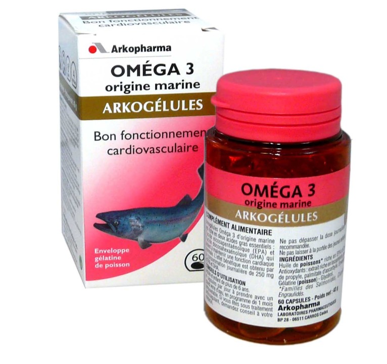 ARKOPHARMA OMEGA 3 ORIGINE MARINE 60 CAPSULES