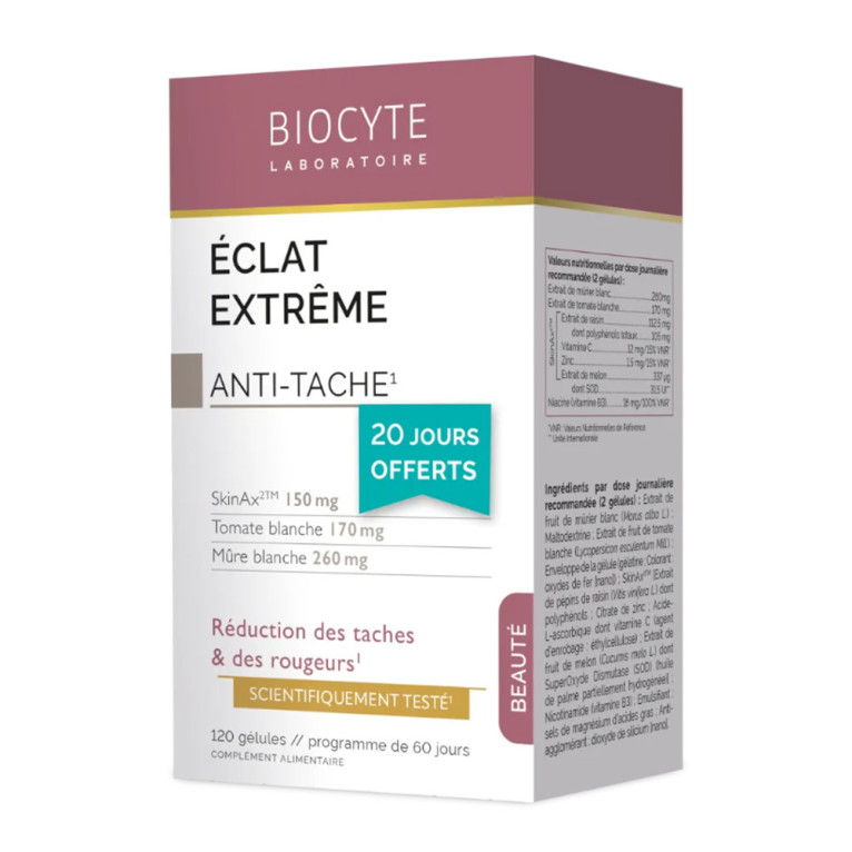 BIOCYTE ECLAT EXTREME ANTI-TACHE 120 GELULES
