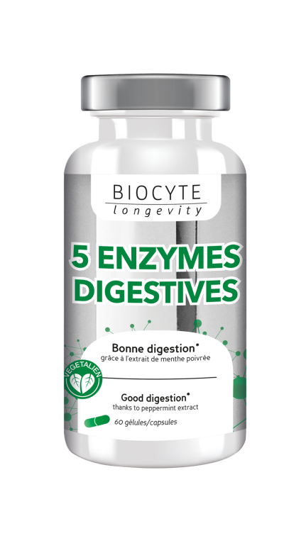 BIOCYTE 5 ENZYMES DIGESTIVES 60 GELULES