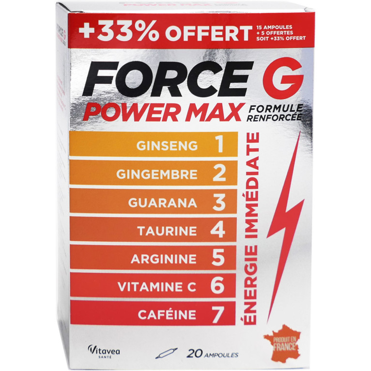 NUTRISANTE VITAVEA FORCE G POWER MAX 20 AMPOULES