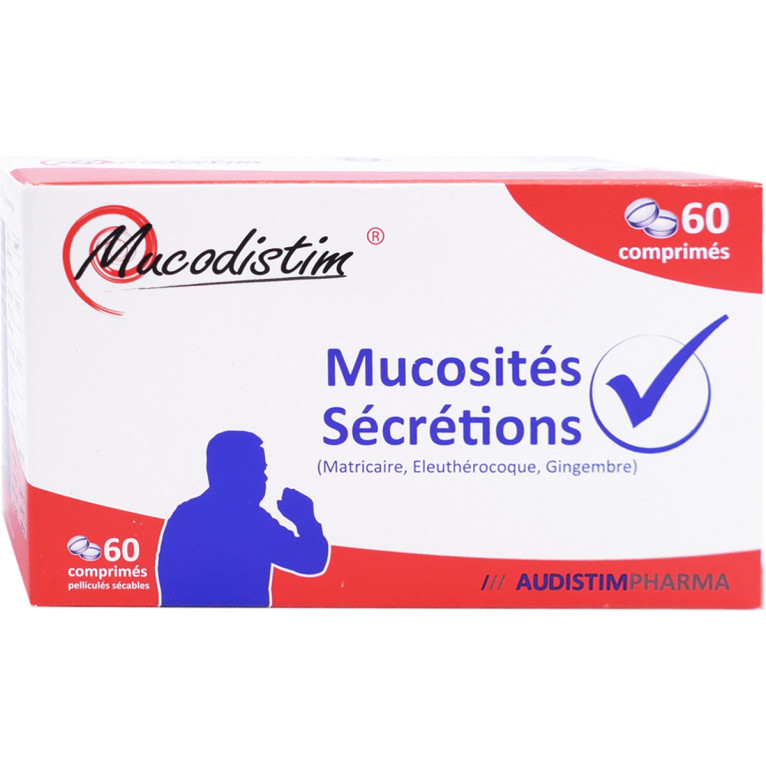 MUCODISTIM MUCOSITE SECRETIONS 60 COMPRIMES