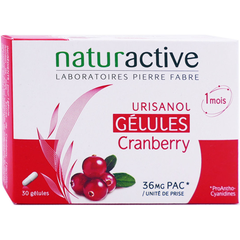 NATURACTIVE URISANOL GELULES CRANBERRY 30 GELULES