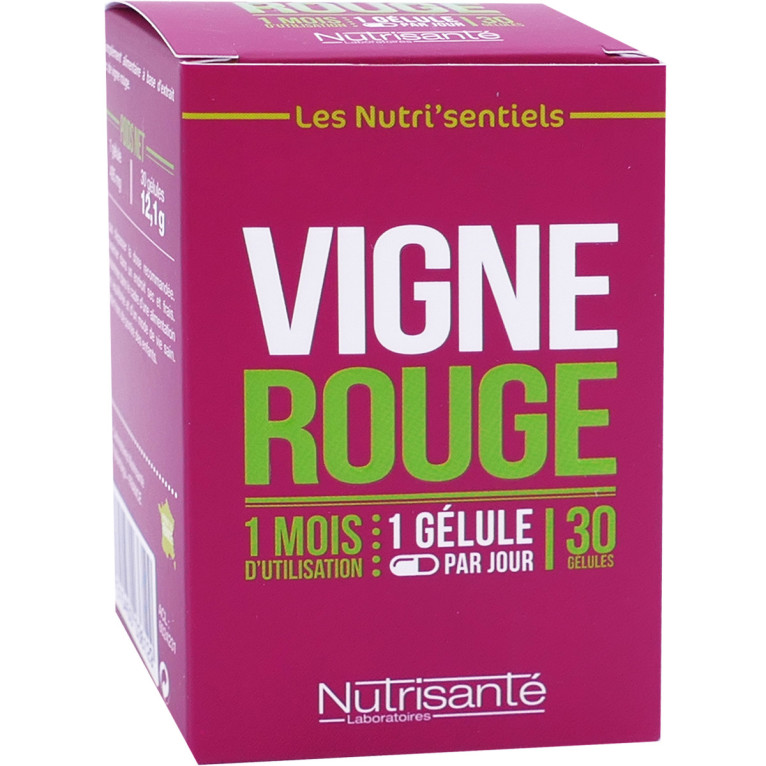 NUTRISANTE VIGNE ROUGE 30 GELULES CIRCULATION