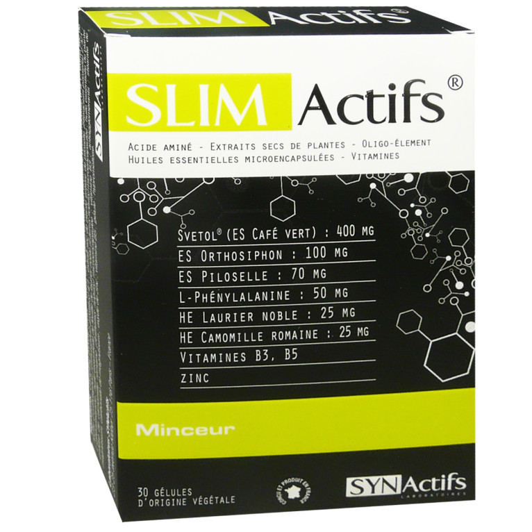 slim actifs minceur 30 gelules vegetale