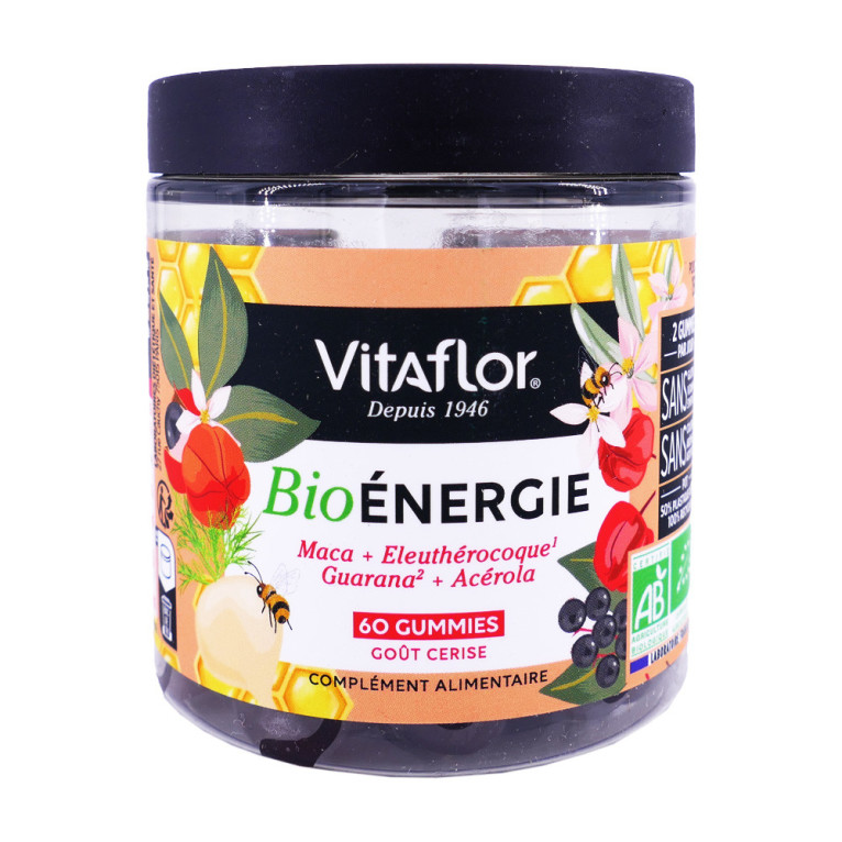 VITAFLOR BIO ENERGIE 60 GUMMIES GOUT CERISE