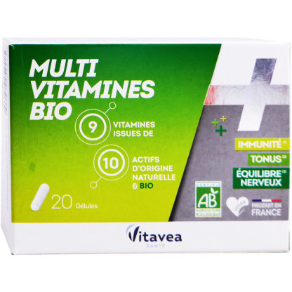 VITAVEA MULTI VITAMINES BIO 20 GELULES