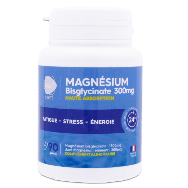 PHARMASCIENCE MAGNESIUM BISGLYCINATE 300MG 90 GELULES