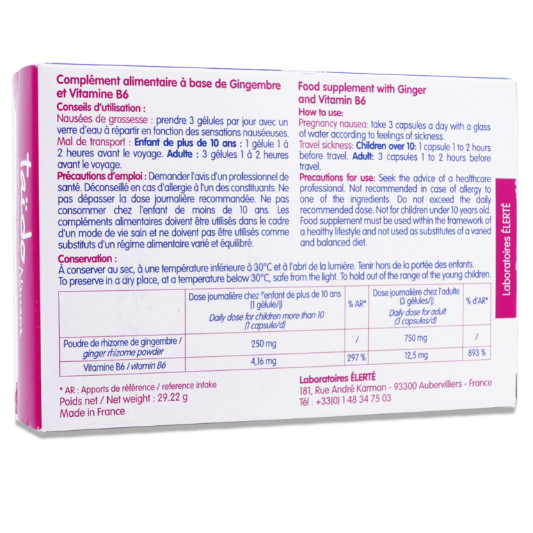 TAIDO NAUSEA 60 GÉLULES