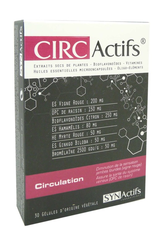 SYN ACTIFS CIRC ACTIFS CIRCULATION 30 GELULES
