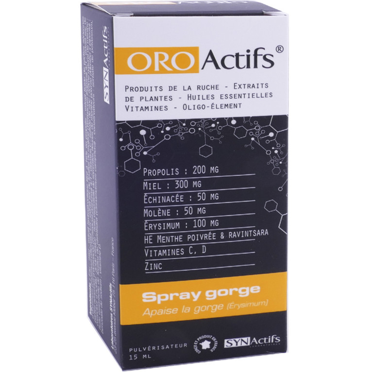 ARAGAN SYNACTIFS ORO ACTIFS SPRAY GORGE PROPOLIS 15 ML