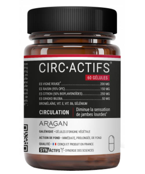 SYNACTIFS CIRC ACTIFS CIRCULATION 60 GELULES - Compléments alimentaires ...