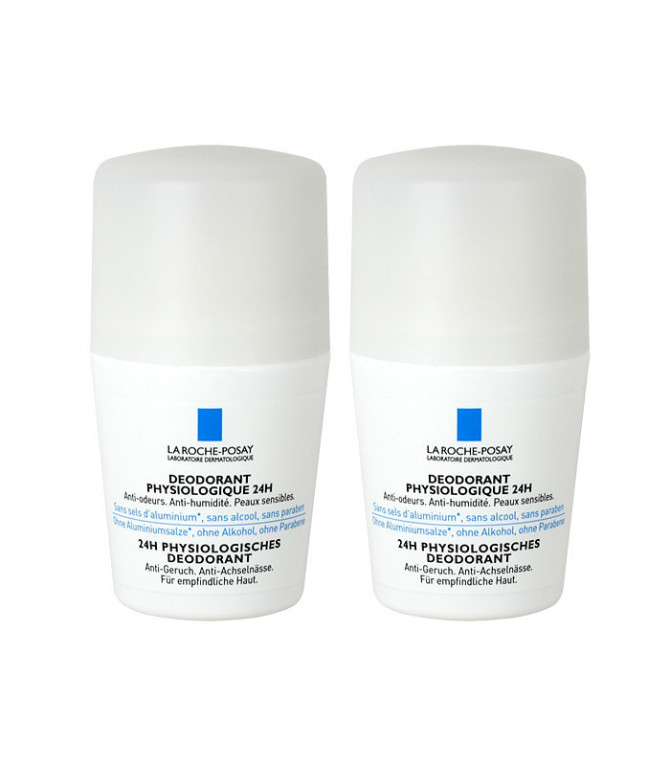 LA ROCHE-POSAY DEODORANT PHYSIOLOGIQUE 24 LOT DE 2