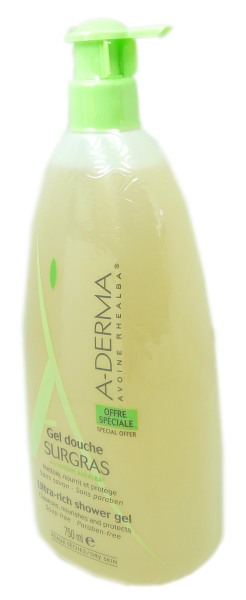 ADERMA GEL DOUCHE SURGRAS 750ML