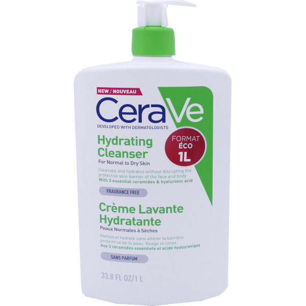CERAVE CREME LAVANTE HYDRATANTE 1L FORMAT ECO - Beauté ...