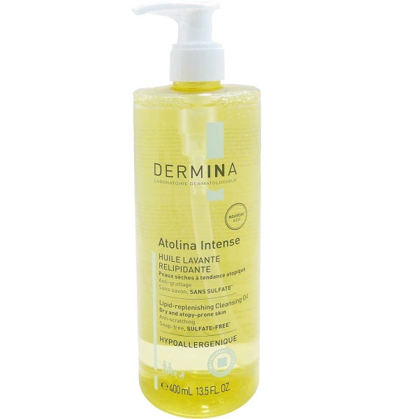 DERMINA ATOLINA INTENSE HUILE LAVANTE RELIPIDANTE 400ML - Beauté ...