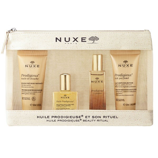 NUXE TROUSSE HUILE PRODIGIEUSE ET SON RITUEL 4 SOINS