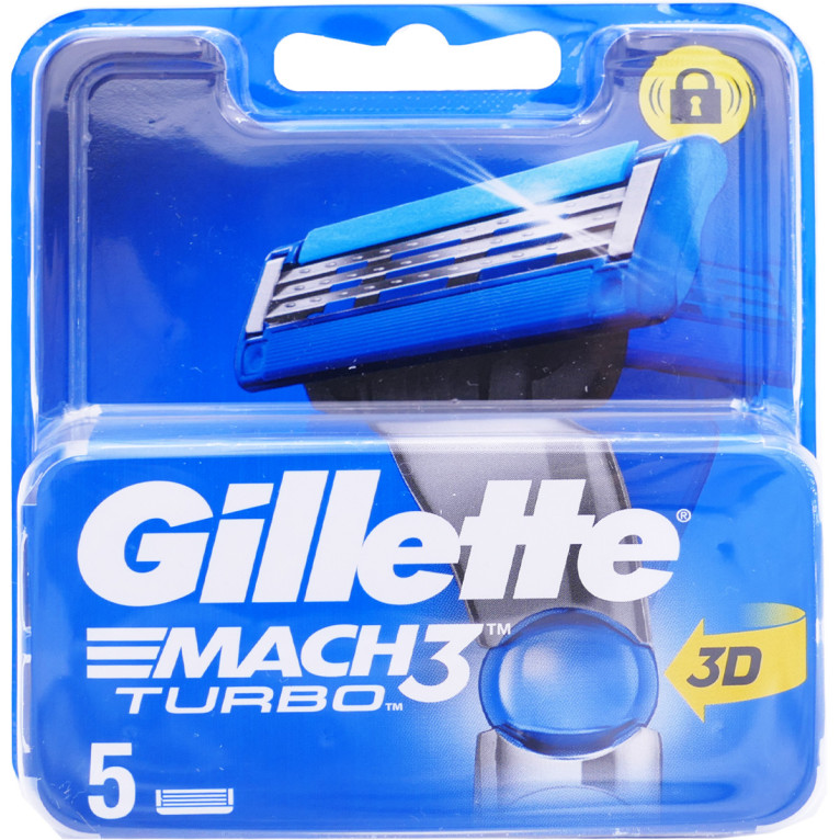GILETTE MACH 3 TURBO 5 LAMES 3D