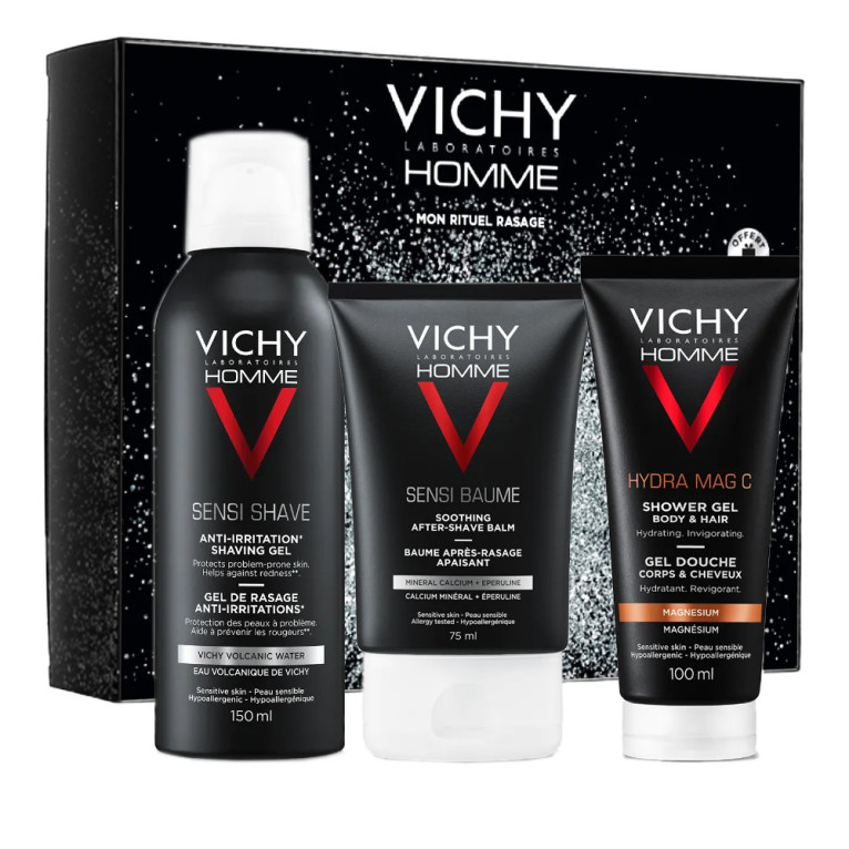 VICHY HOMME COFFRET MON RITUEL RASAGE 3 SOINS