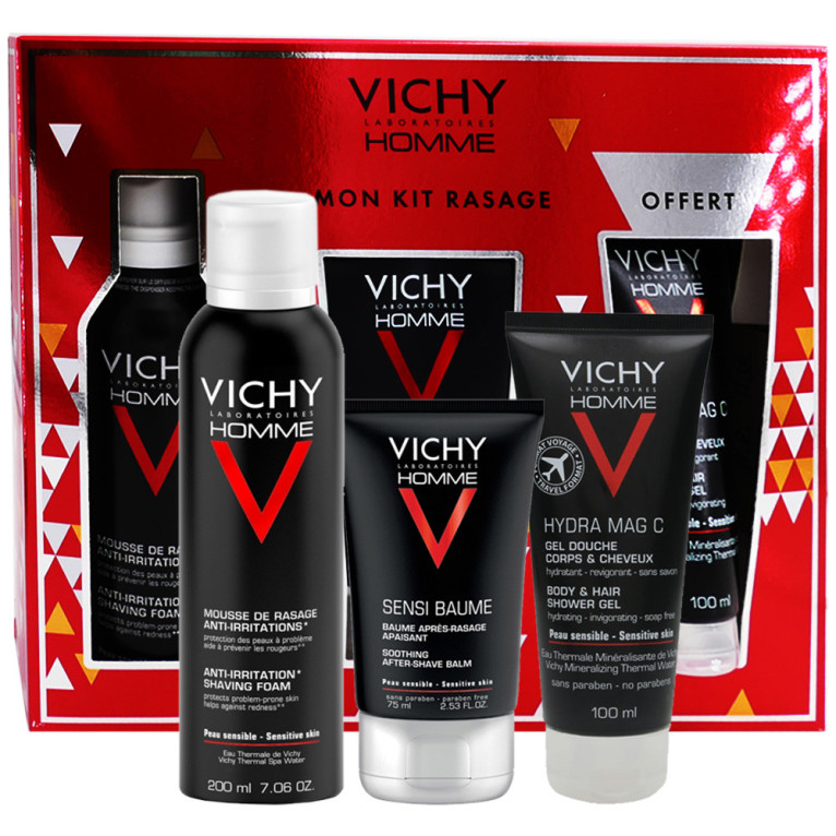 VICHY HOMME COFFRET MON KIT DE RASAGE 3 SOINS