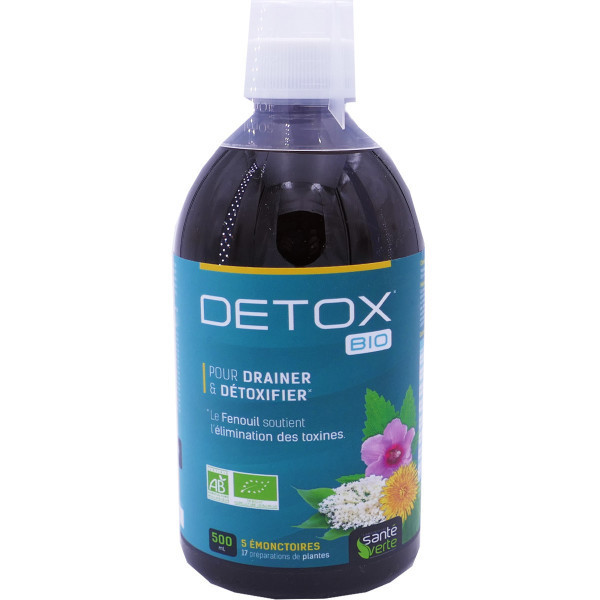 sante verte detox bio draineur & detoxifiant 500 ml