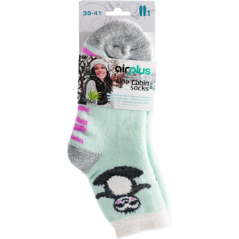 AIRPLUS ALOE CABIN SOCKS CHAUSSETTES HYDRATANTES PARESSEUX 35-41