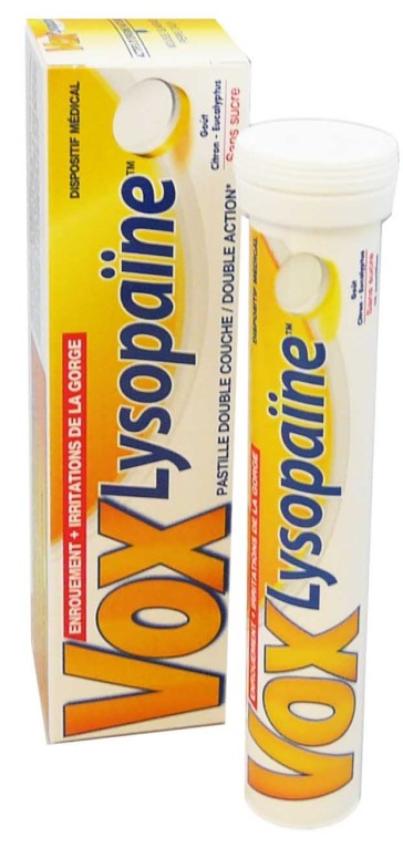 VOXLYSOPAINE 18 PASTILLES GOUT CITRON