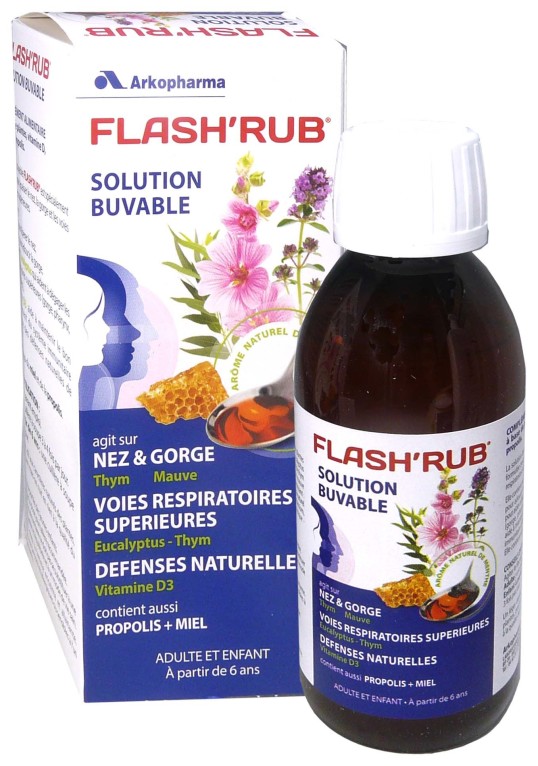 ARKOPHARMA FLASH'RUB SOLUTION BUVABLE 150ML