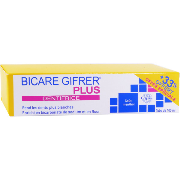 BICARE GIFRER PLUS DENTIFRICE 100 ML - Bébé - Pharmashopdiscount.com