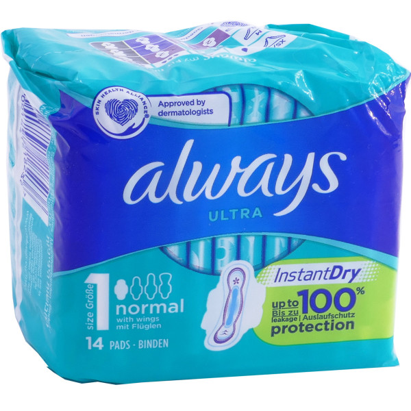ALWAYS NORMAL 14 SERVIETTES - Parapharmacie - Pharmashopdiscount.com