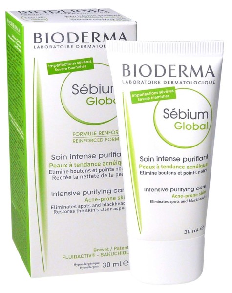 BIODERMA SEBIUM GLOBAL SOIN INTENSE PURIFIANT 30 ML - Beauté ...