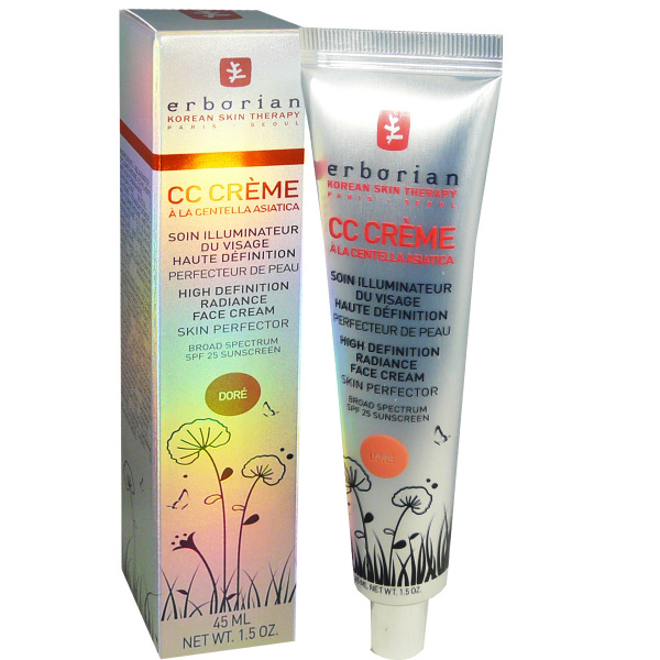 erborian cc creme 45 ml dore soin illuminateur