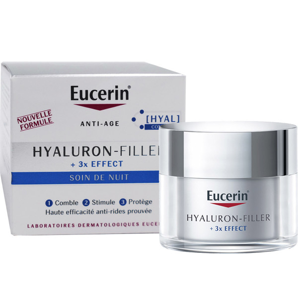 EUCERIN HYALURON FILLER 3X EFFECT SOIN DE NUIT 50ML - Beauté - Pharmashopdiscount.com