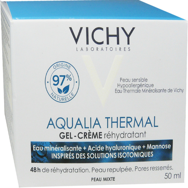 vichy aqualia thermal gel creme 48 h peau mixte 50 ml - Beauté ...
