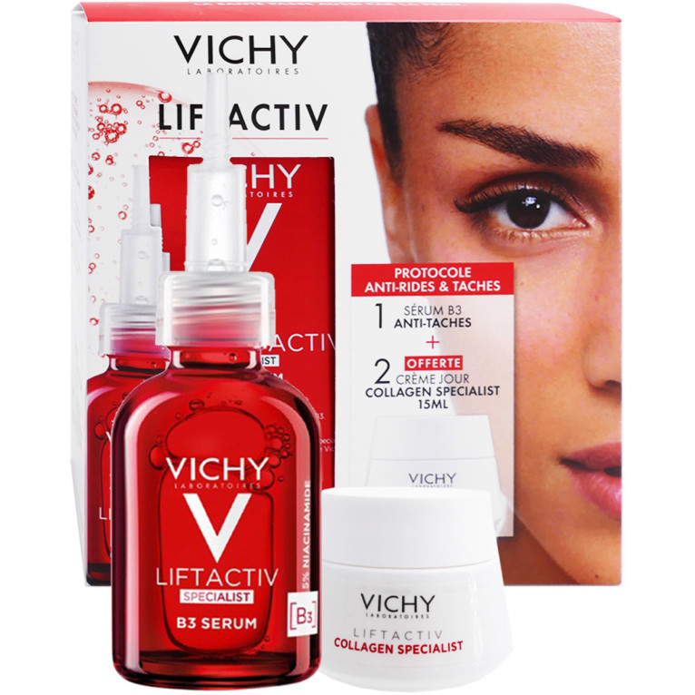VICHY COFFRET LIFTACTIV SPECIALIST SERUM B3 30ML + COLLAGEN CREME JOUR 15ML