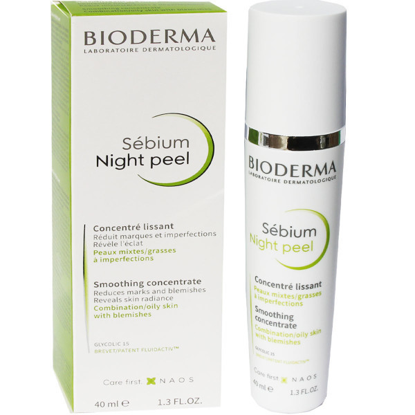 BIODERMA SEBIUM NIGHT PEEL CONCENTRE LISSANT 40ML - Beauté ...