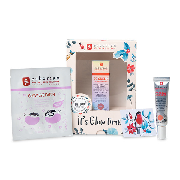ERBORIAN COFFRET CC CREME DORE 15ML + GLOW EYE PATCH 5G