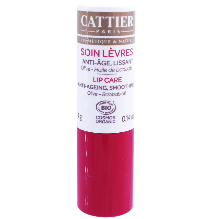 CATTIER SOIN LEVRES ANTI AGE LISSANT BIO 4G