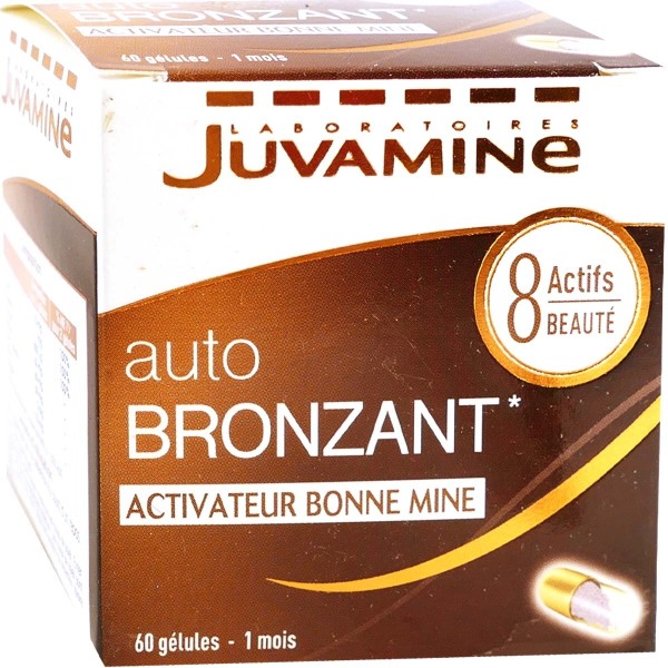 JUVAMINE AUTO BRONZANT ACTIVATEUR BONNE MINE 60 GELULES - Visage et ...