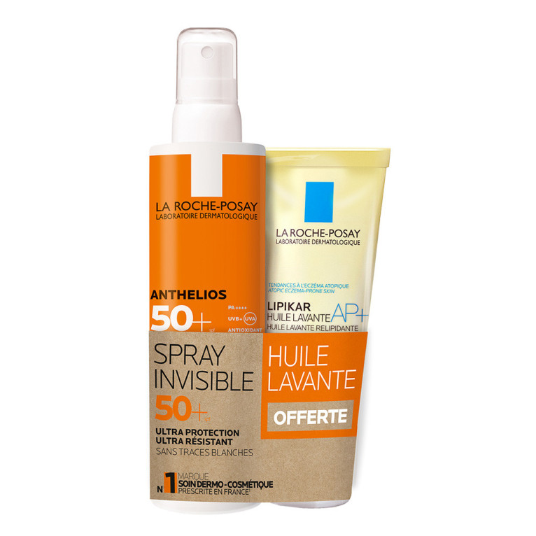 LA ROCHE POSAY ANTHELIOS SPRAY SPF50+ + HUILE LAVANTE LIPIKAR
