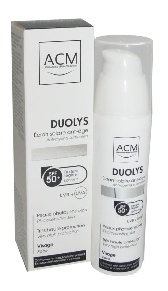 ACM DUOLYS ECRAN SOLAIRE ANTI AGE SPF50+ 50ML - Visage et corps ...