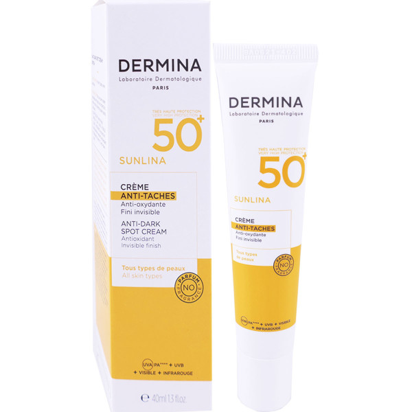 DERMINA SUNLINA CREME ANTI TACHES SPF50+ 40ML - Beauté ...